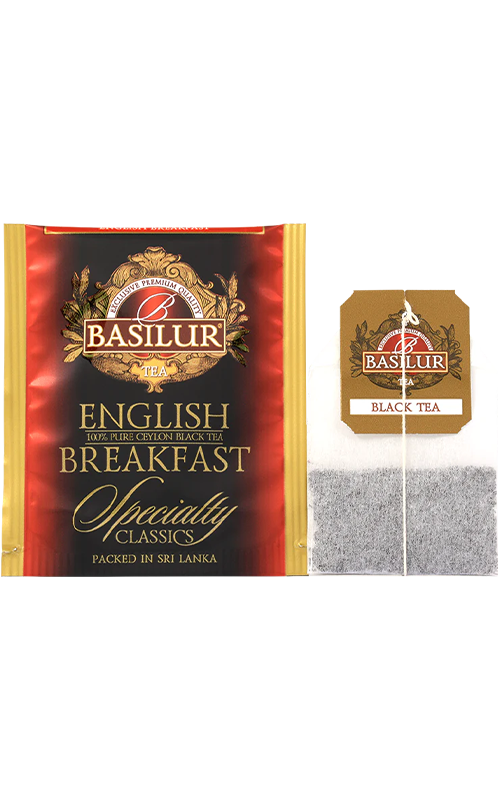 Trà Đen Ceylon Basilur English Breakfast - 50g (Hộp Giấy)