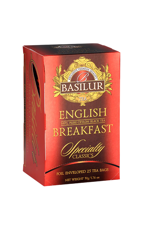 Trà Đen Ceylon Basilur English Breakfast - 50g (Hộp Giấy)